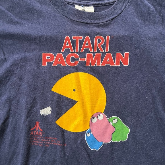 atari | Tops | Vintage Pacman Atari Tshirt 982 | Poshmark